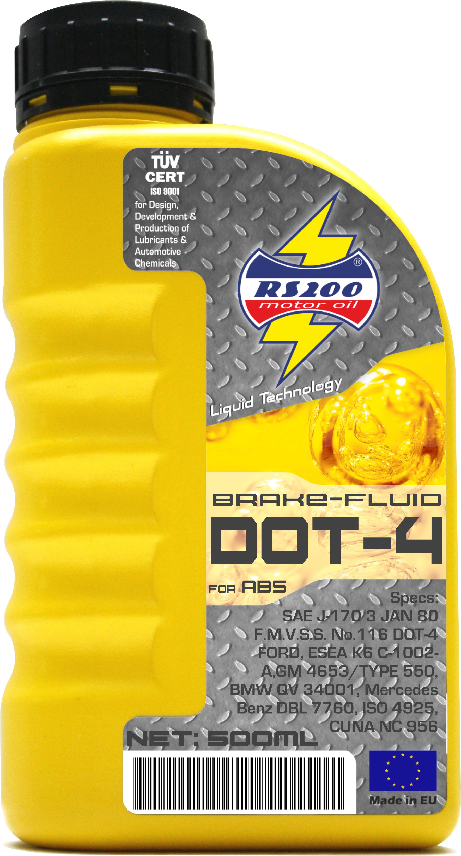Brake Fluid DOT 4 Racing Synthetic Fluid RS200 brake-fluid-dot-4-racing-synthetic-fluid-rs200
